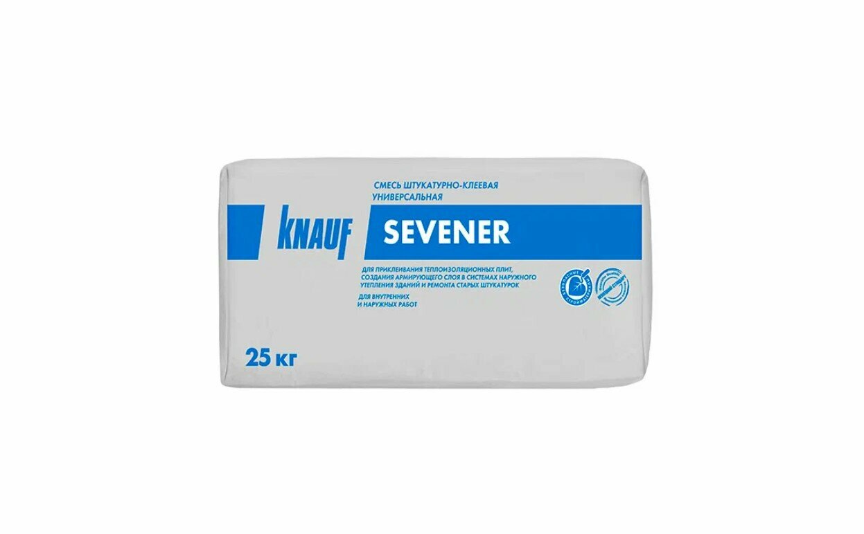 Штукатурно-клеевая смесь для теплоизоляции Knauf Севенер 25 кг
