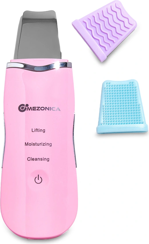 Mezonica Аппарат ультразвуковой чистки лица, скрабер, цвет розовый (1 шт.) Ultrasonic Shovel Pink 30ml