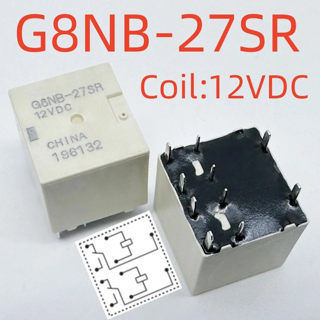Реле G8NB-27SR 12VDC (KA2C-25A) 10 контактов