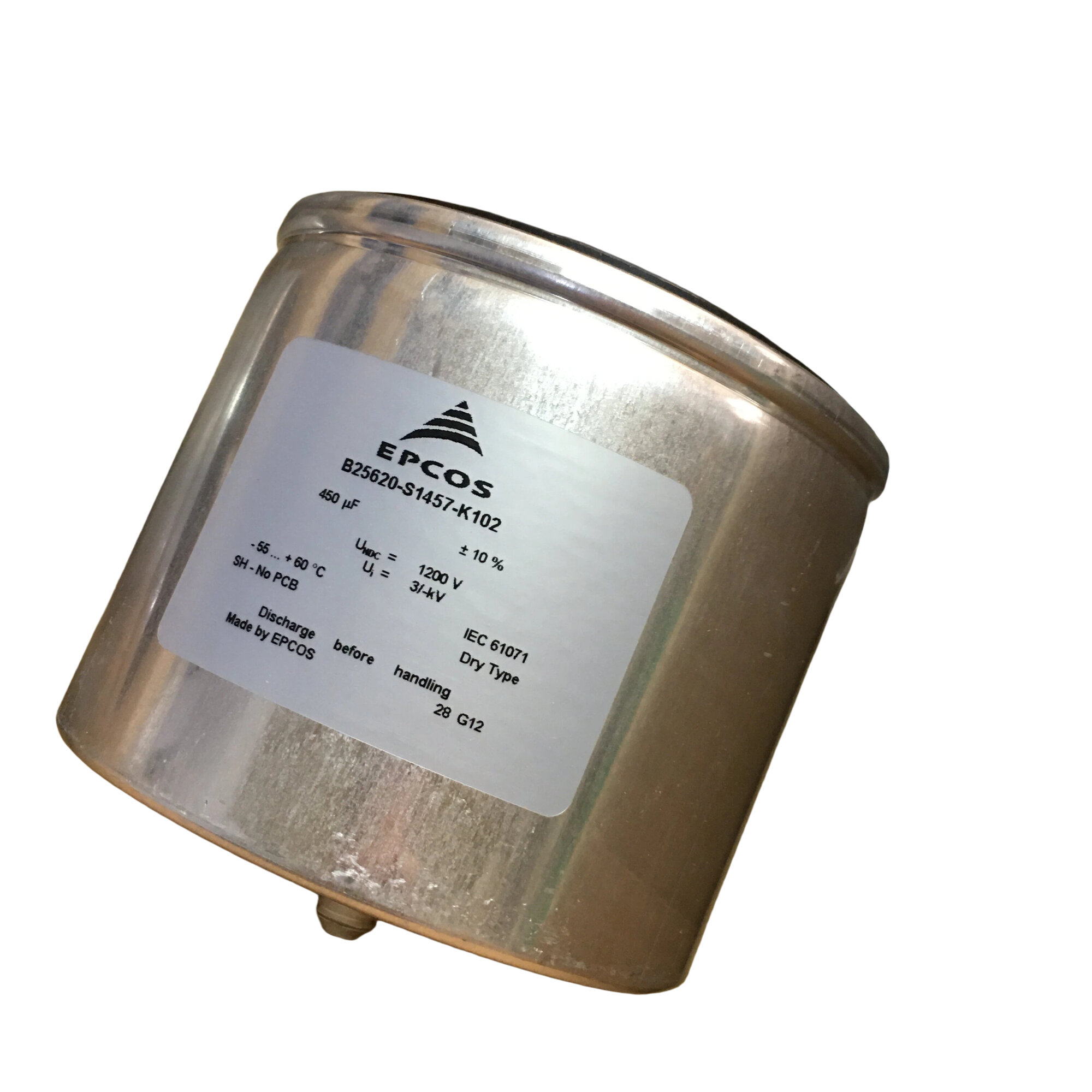 EPCOS B25620-S1457-K102 450UF 1200V Конденсаторы для накопления энергии инвертора новой энергии 1шт цена
