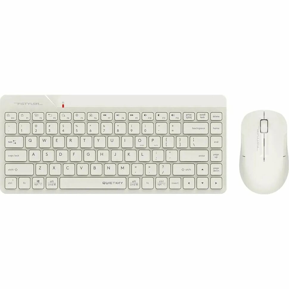 Набор клавиатура+мышь A4Tech Fstyler (FG2200 AIR2 BEIGE)беж. USB беспр. slim, 2154962