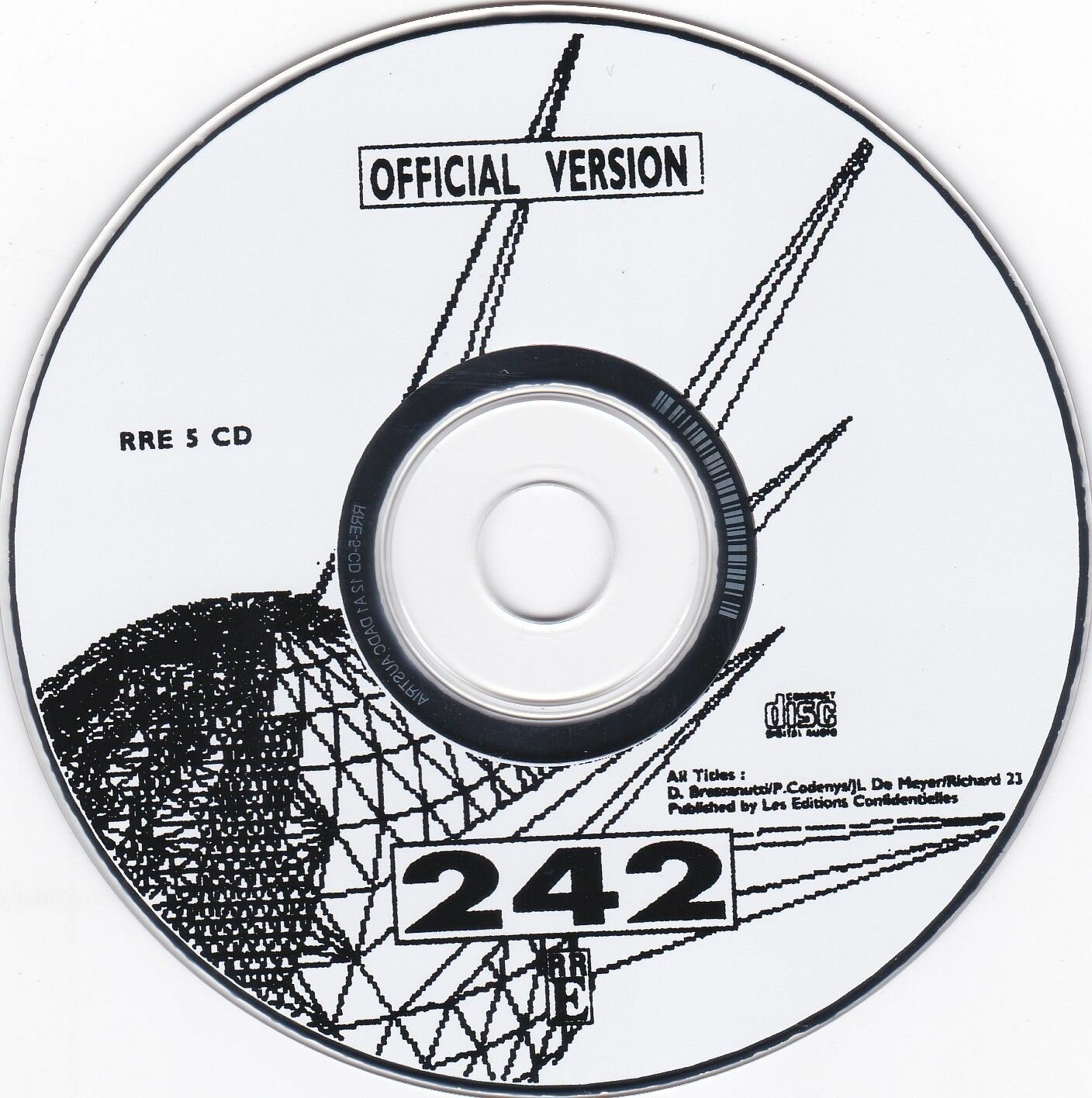 FRONT 242 - Official version, 1987, 4-page, CD-Аудио — фото 1