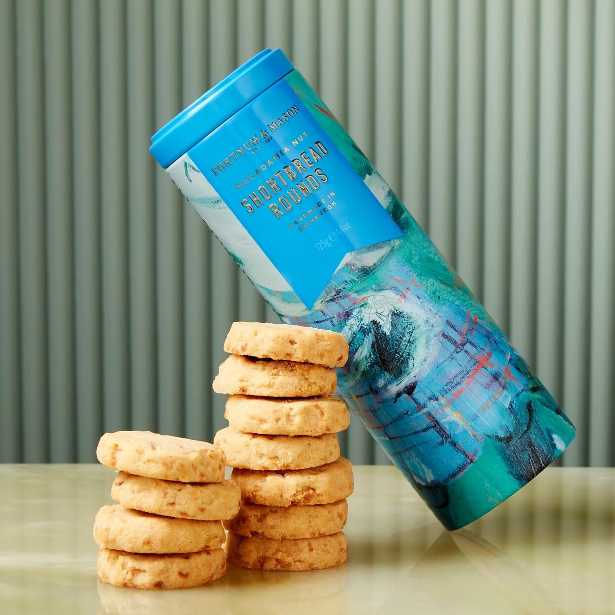 Fortnum&Mason Песочные печенья с орехами макадамия Macadamia Nut Shortbread Rounds, 125 г