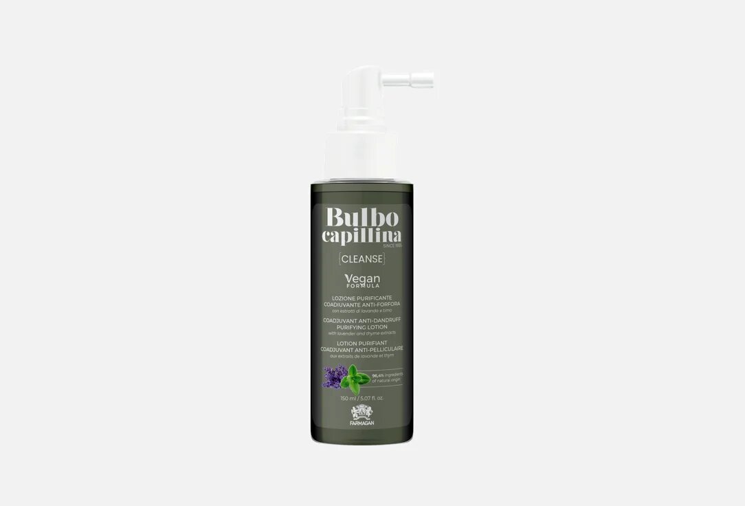 Farmagan BULBO CAPILLINA CLEANSE Очищающий лосьон для волос против перхоти 150 мл