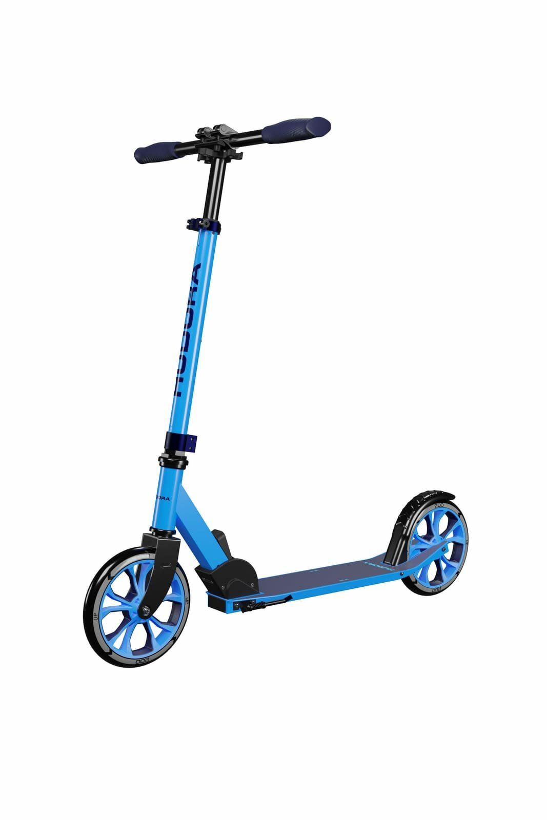 DECATHLON самокат HUDORA BigWheel Up 200, серо-синий