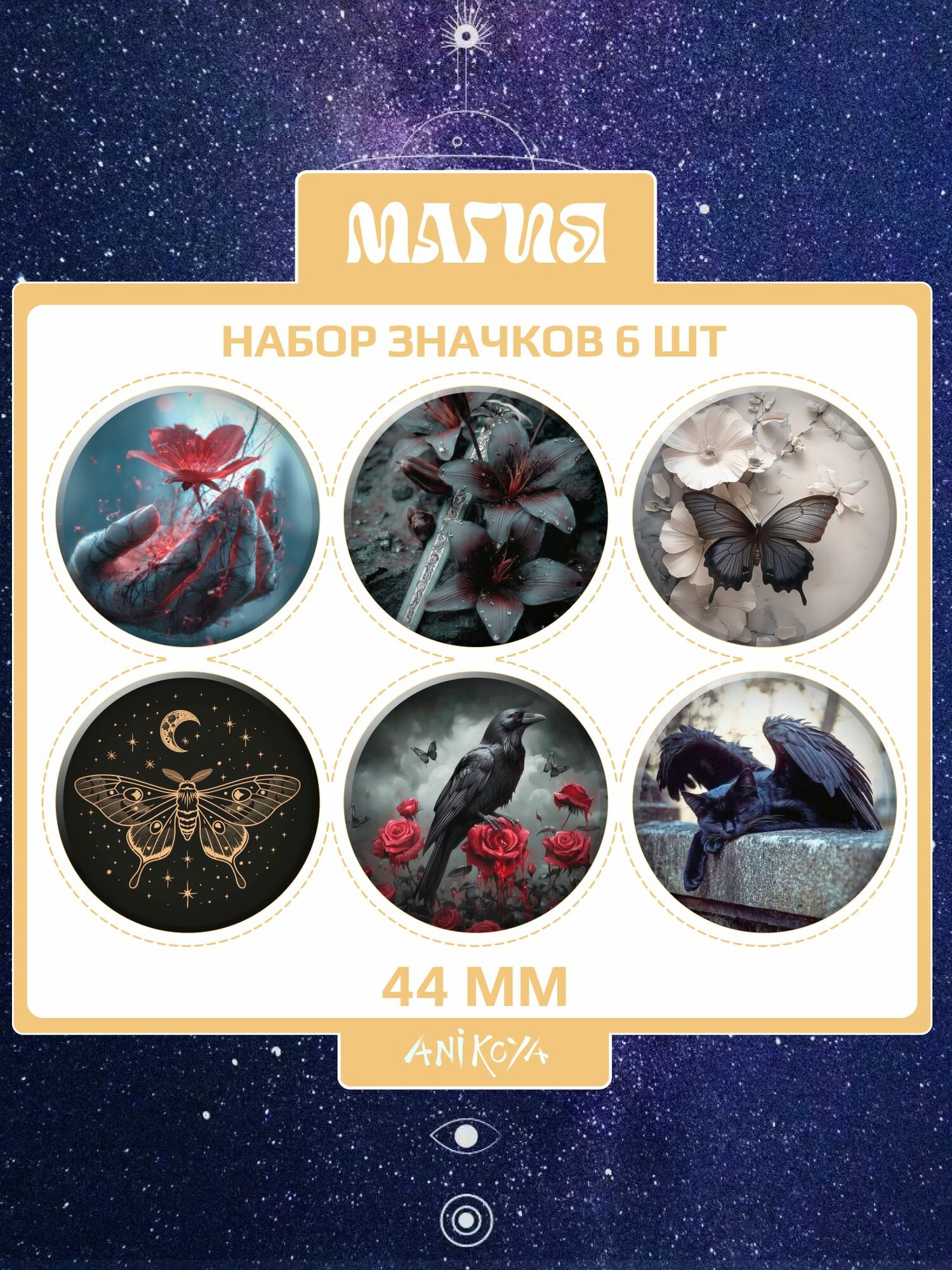 Набор значков