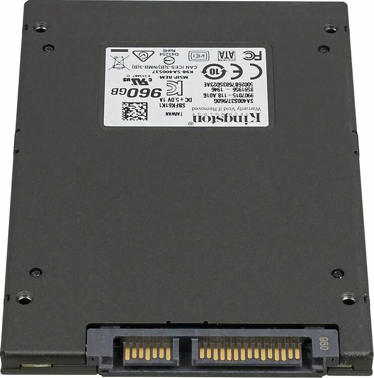 SSD 2.5" Kingston 960Gb A400 Series (SATA3, up to 500/450Mbs, TLC, 7mm) — фото 1
