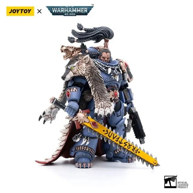 Фигурка JOYTOY Warhammer Space Wolves Рагнар Черная грива