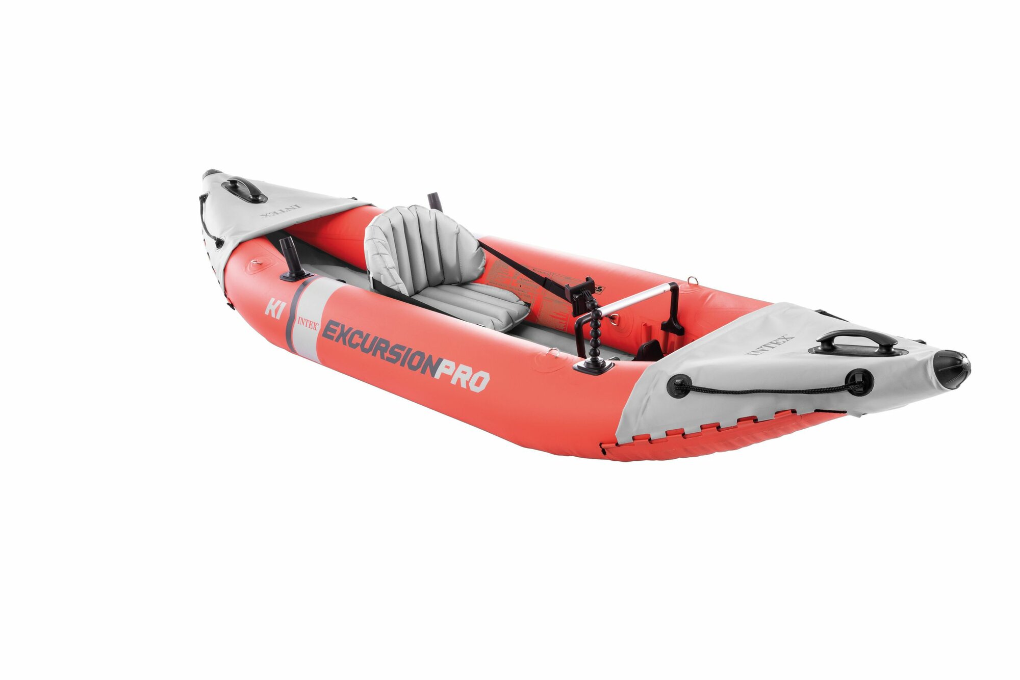 Надувная байдарка "Excursion Pro K1" 305х91х46см, алюм. весло 218см, насос 68605, до 100кг 68303 Intex
