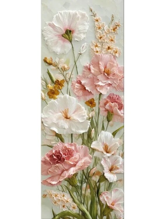 Картина "Холстная картина с цветами, 50 * 135cm" 50x135 см