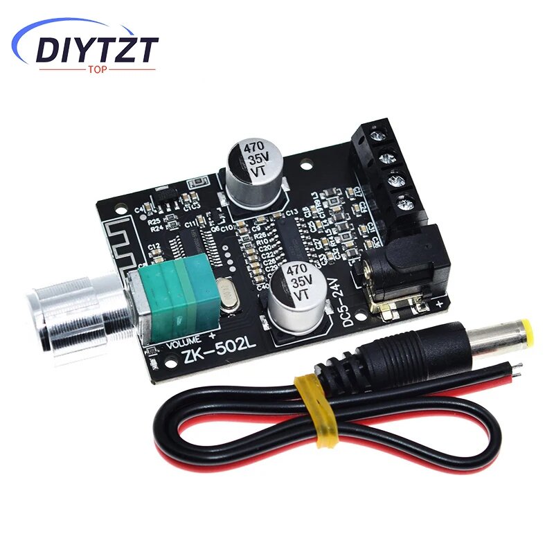 DIYTZT ZK-502L Беспроводной цифровой усилитель мощности Bluetooth 1PCS