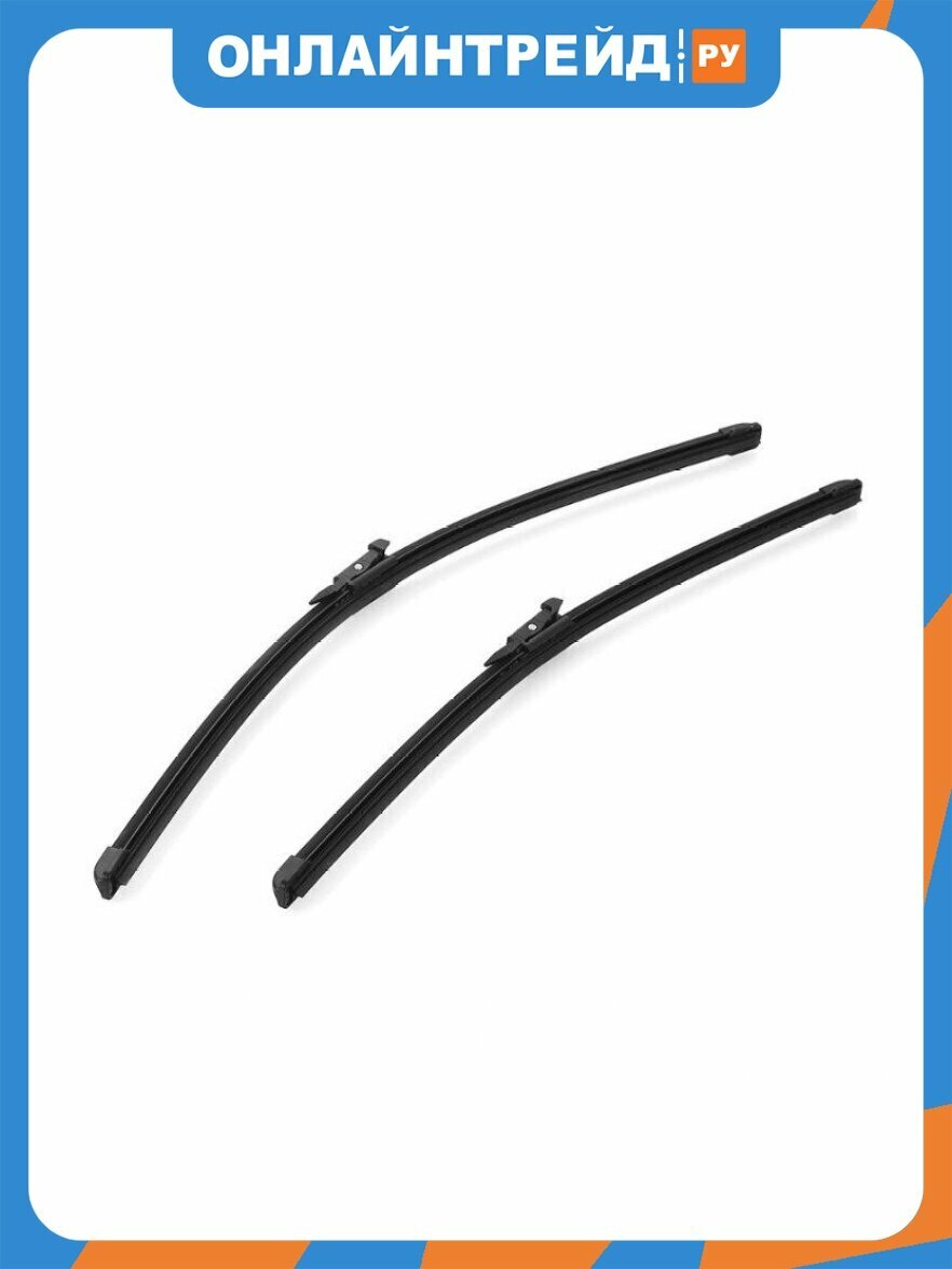 Щетка стеклоочистителя комплект Denso Flat Blade 650/650 мм, бескаркасная, 2шт, DF-040