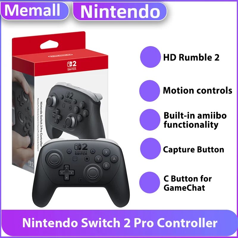 Nintendo Switch 2 Pro Controller, черный — фото 1