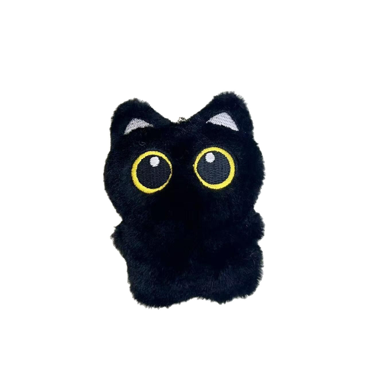 Плюшевые подвески унисекс WADORN Черный кот Уголек, 10CM EU, Big Eyes Black Cat