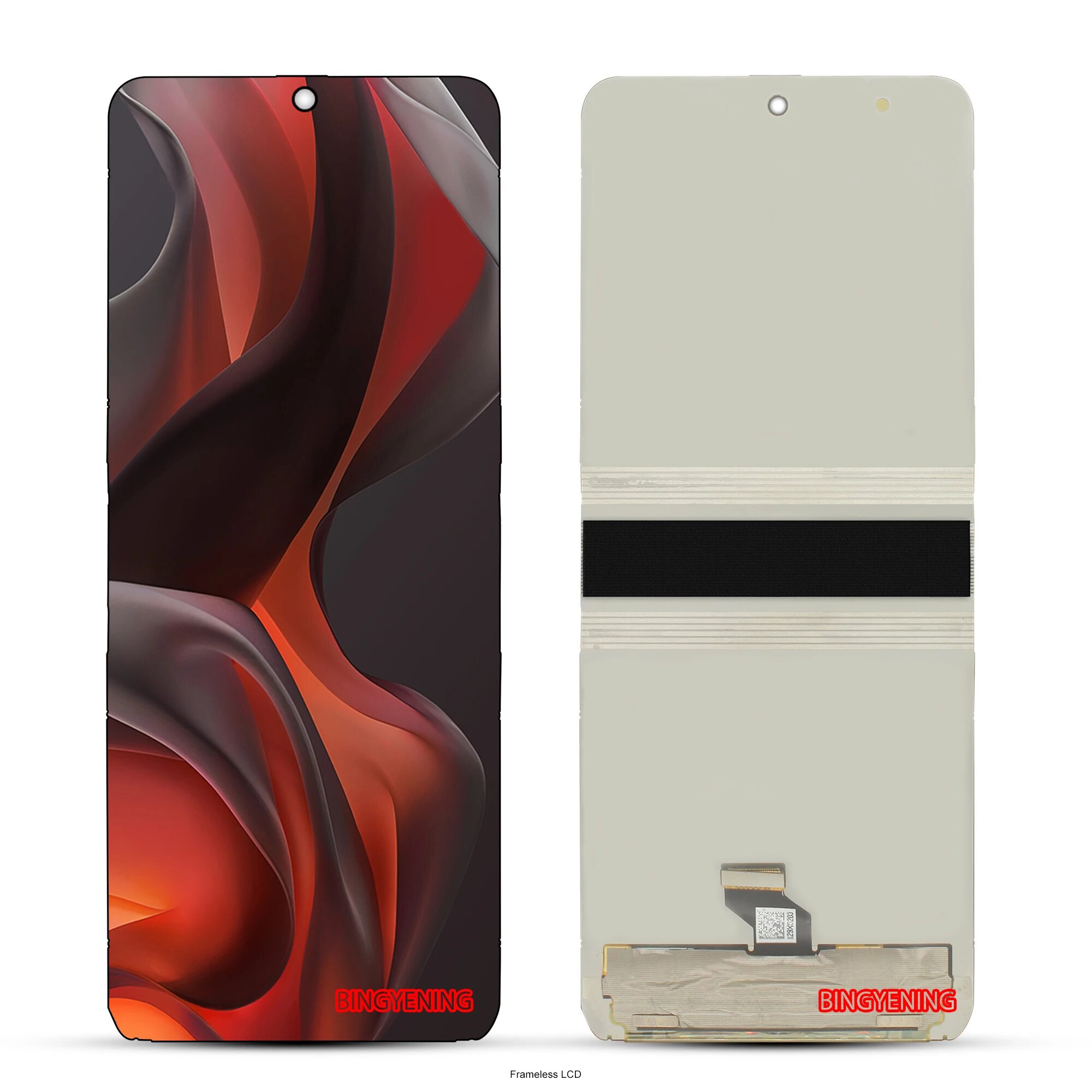 6,9-дюймовый AMOLED-дисплей для Moto Razr 40, складной сенсорный экран с дигитайзером, Frameless LCD
