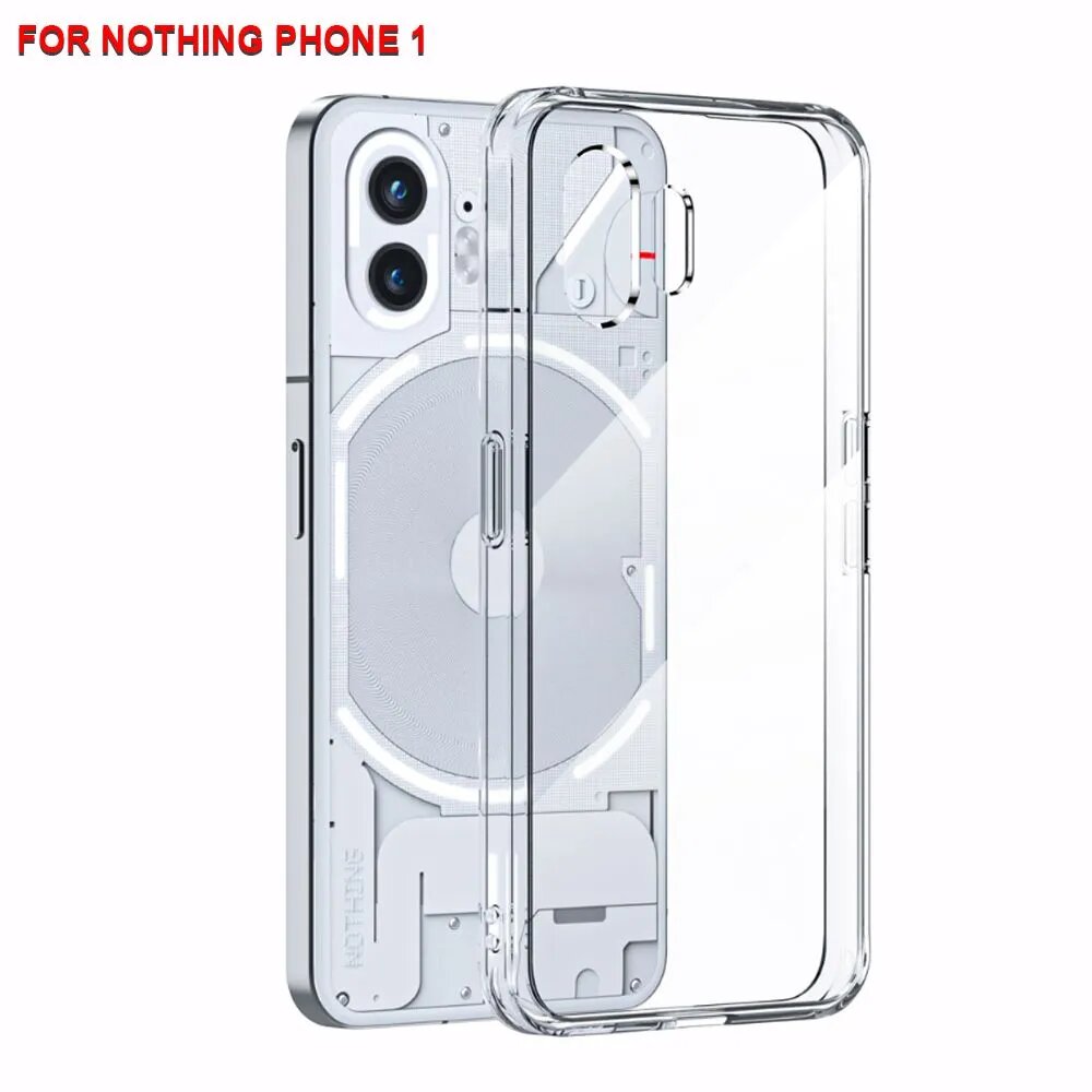 Чехол для телефона nothing phone 1 из tpu материала 4 угловые подушки безопасности