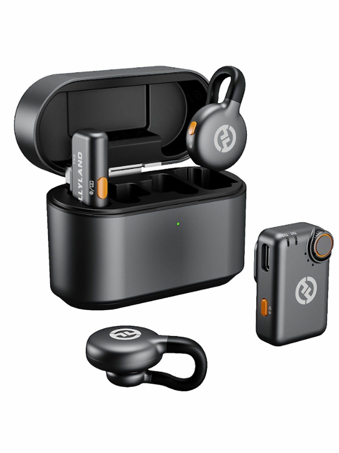 Беспроводная система Hollyland Lark M2S Mini Combo, TX+TX+RX, 3.5 мм TRS, USB-C