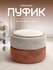 Пуф "Овал", дизайнерский, микровелюр/фанера, овальный, высота 45 см, цвет коралл