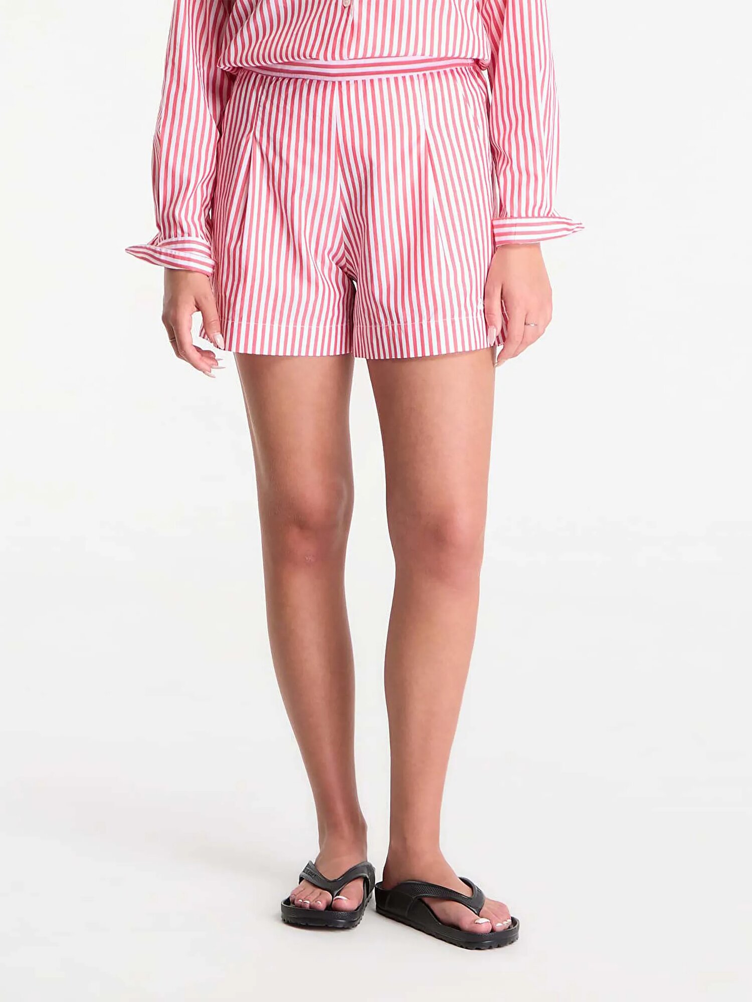 Шорты Striped pleated shorts