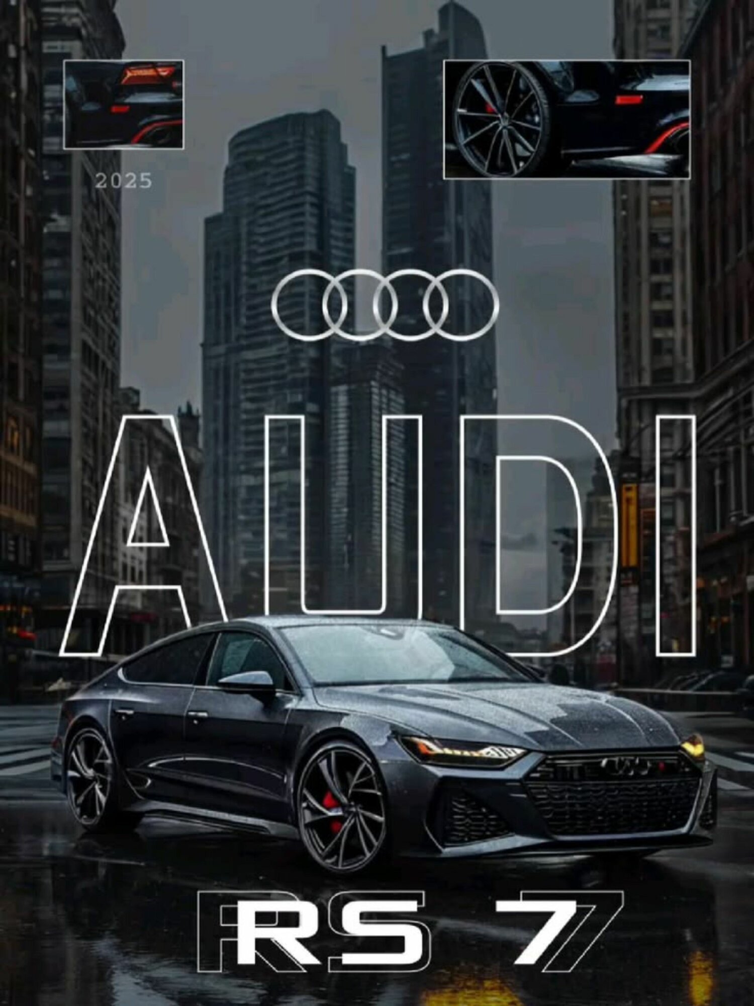 Постер А3- "Audi rs 7" — фото 1
