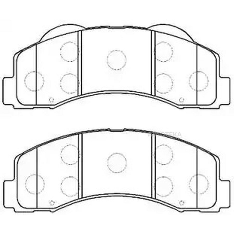 Колодки тормозные дисковые FORD: TRUCK F-150 10- Lobo 10- Expedition 10- Navi HSB HP9994