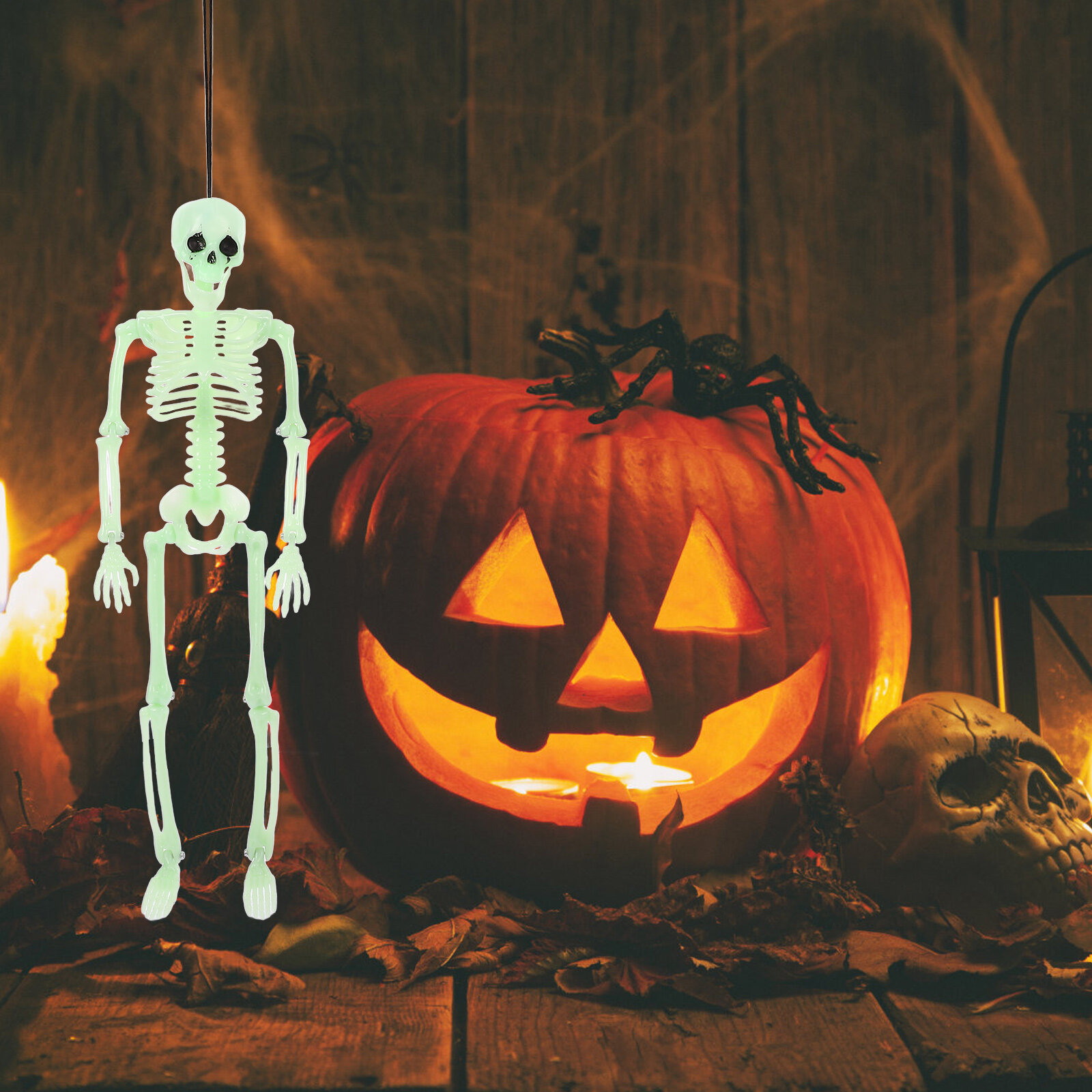Скелет Гlow В Тёмноте Halloween Оформление Дома 40.00X11.00X4.50Cm