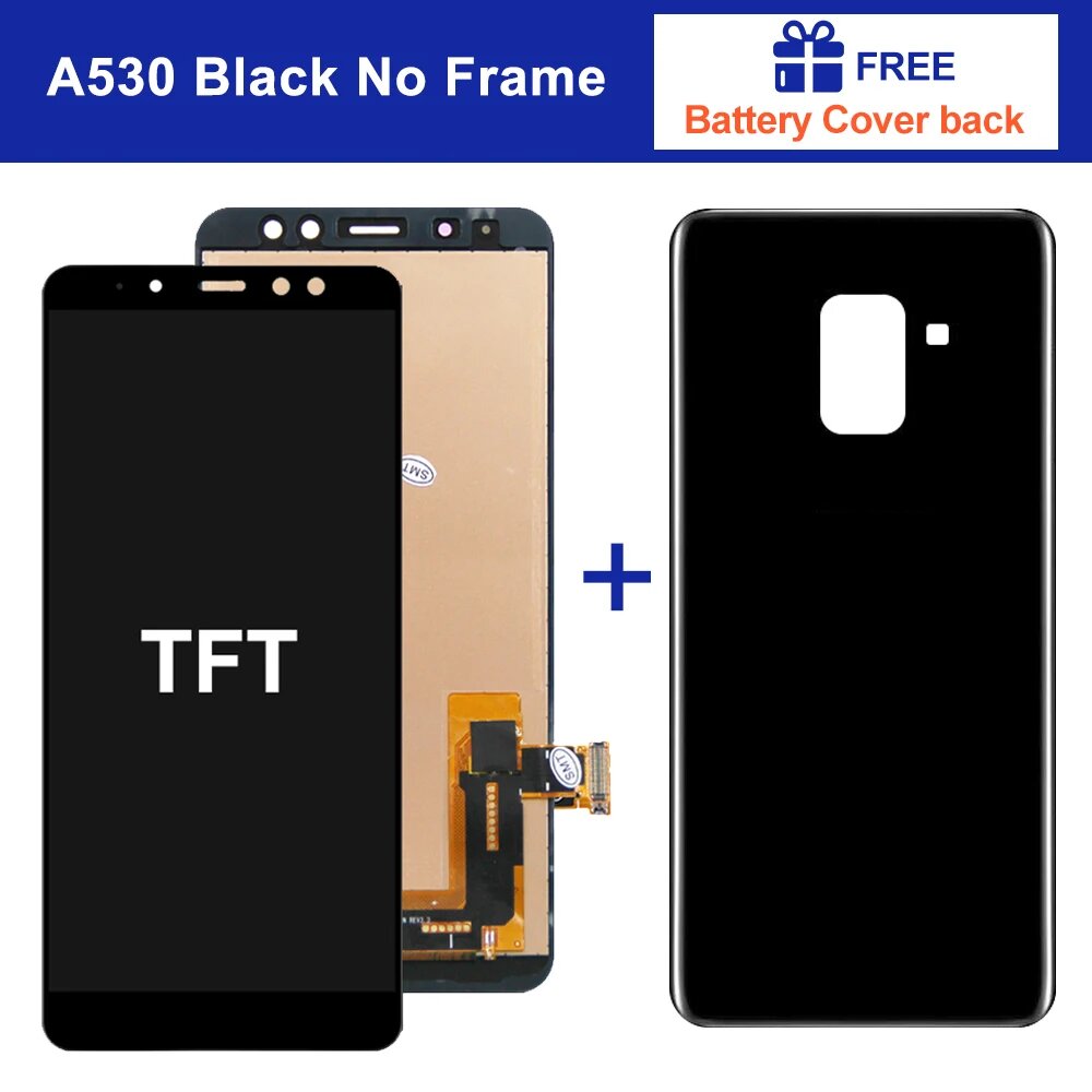 Для Samsung A8 2018, OEM протестированный A530 A530F A530F/DS, ЖК-дисплей, сменный TFT No F Cover