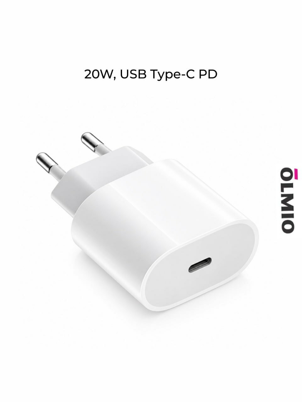 Сетевое зарядное устройство для телефона 20W, USB Type-C PD, защита от перегрузок