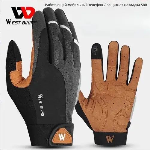West Biking Велоперчатки, размер: XL, Спорт и отдых → Фитнес и йога → Фитнес → Перчатки → West Biking