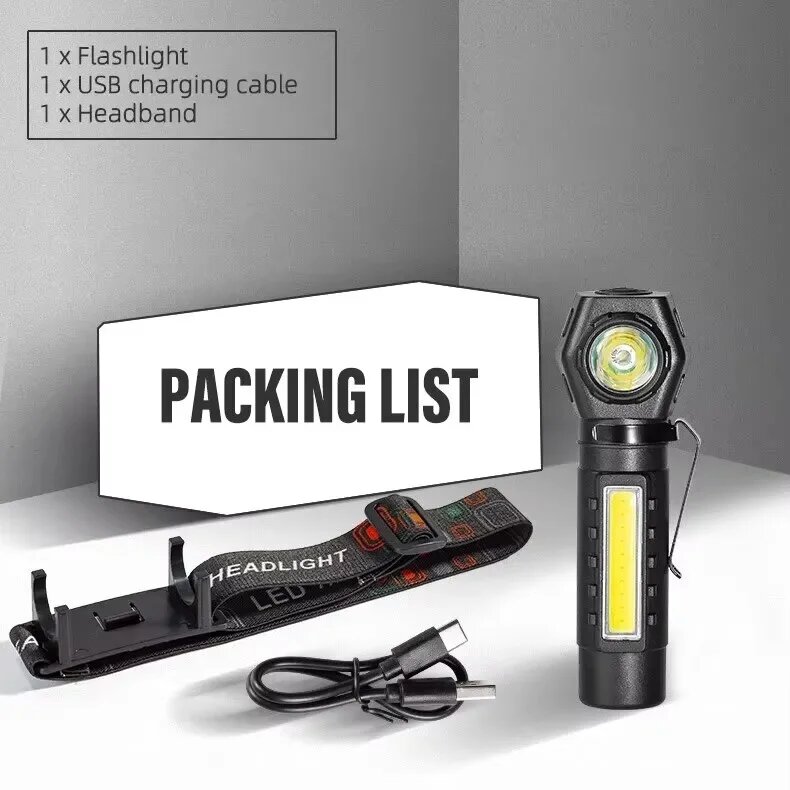 E－SMARTER Налобный фонарь USB зарядка