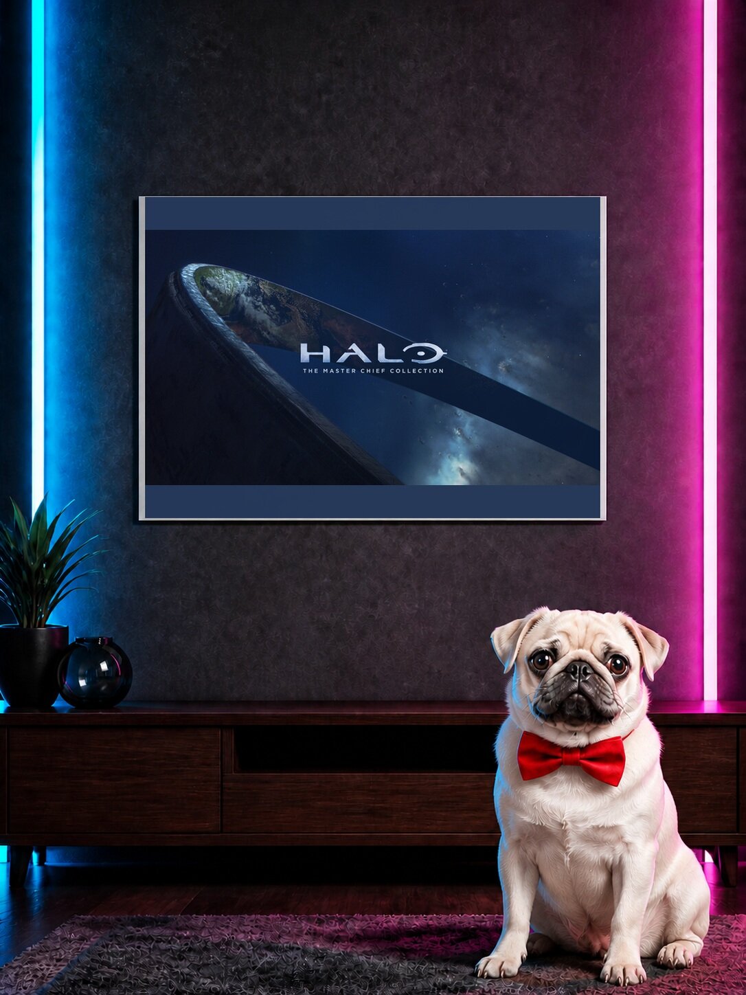 Постер Halo Образы — панорамный игровой арт A3 для интерьера