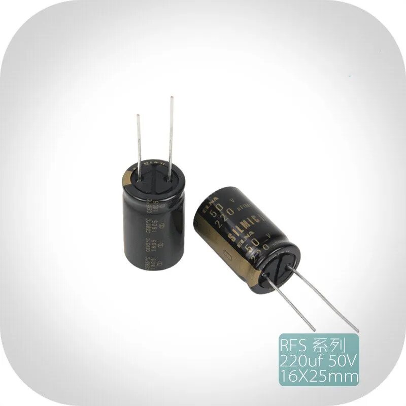 2шт ELNA 50V220uF SILMIC II RFS серии 16x25 мм HIFI Аудио Алюминиевый электролитический конденсатор
