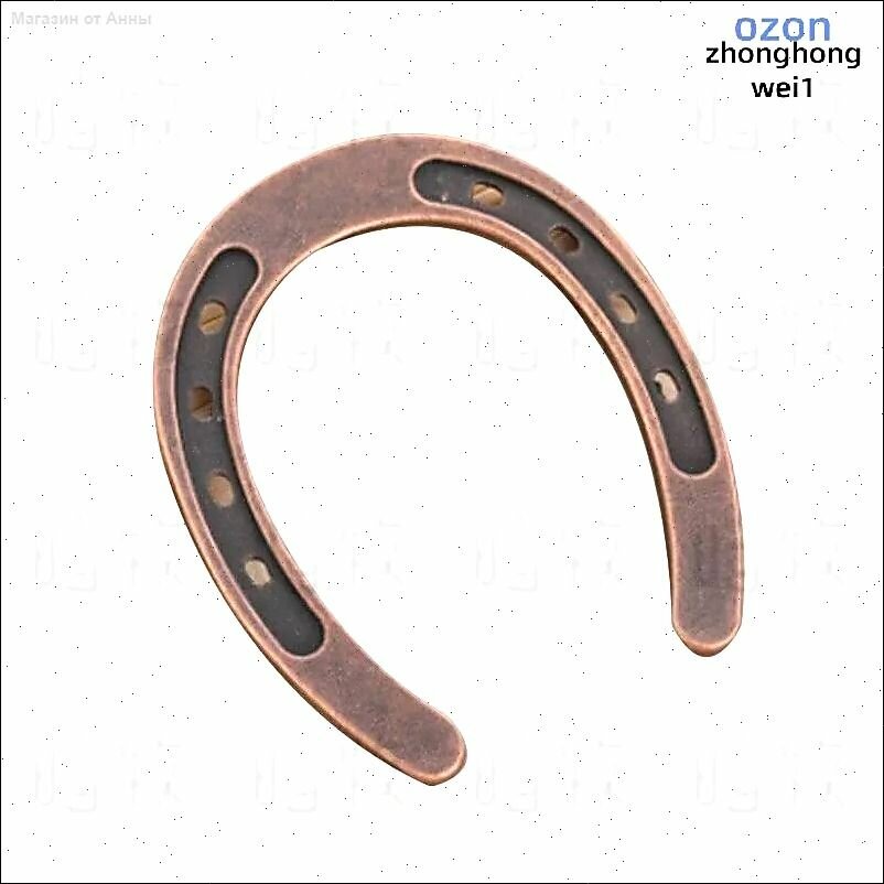 Подкова медная на дверь на счастье, 7 см Талисман удачи и благополучия Русский традиционный оберег для дома Подарок на новоселье