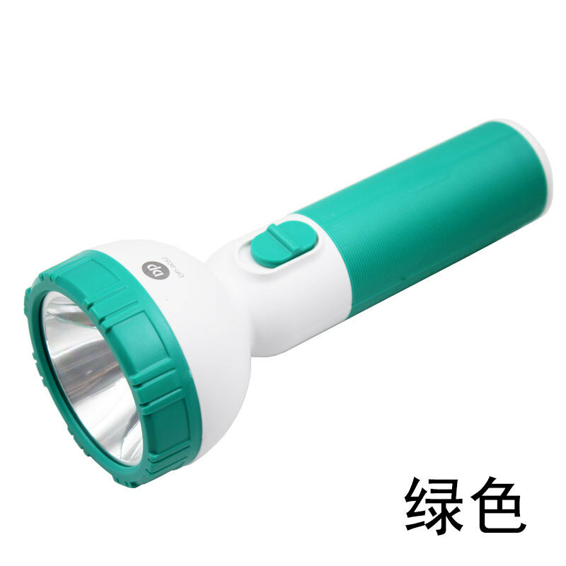 Jiuliang DP-9052 перезаряжаемый ручной светодиодный фонарик с одним светом, 2 передачи, 400 мАч, 3 Вт зеленый