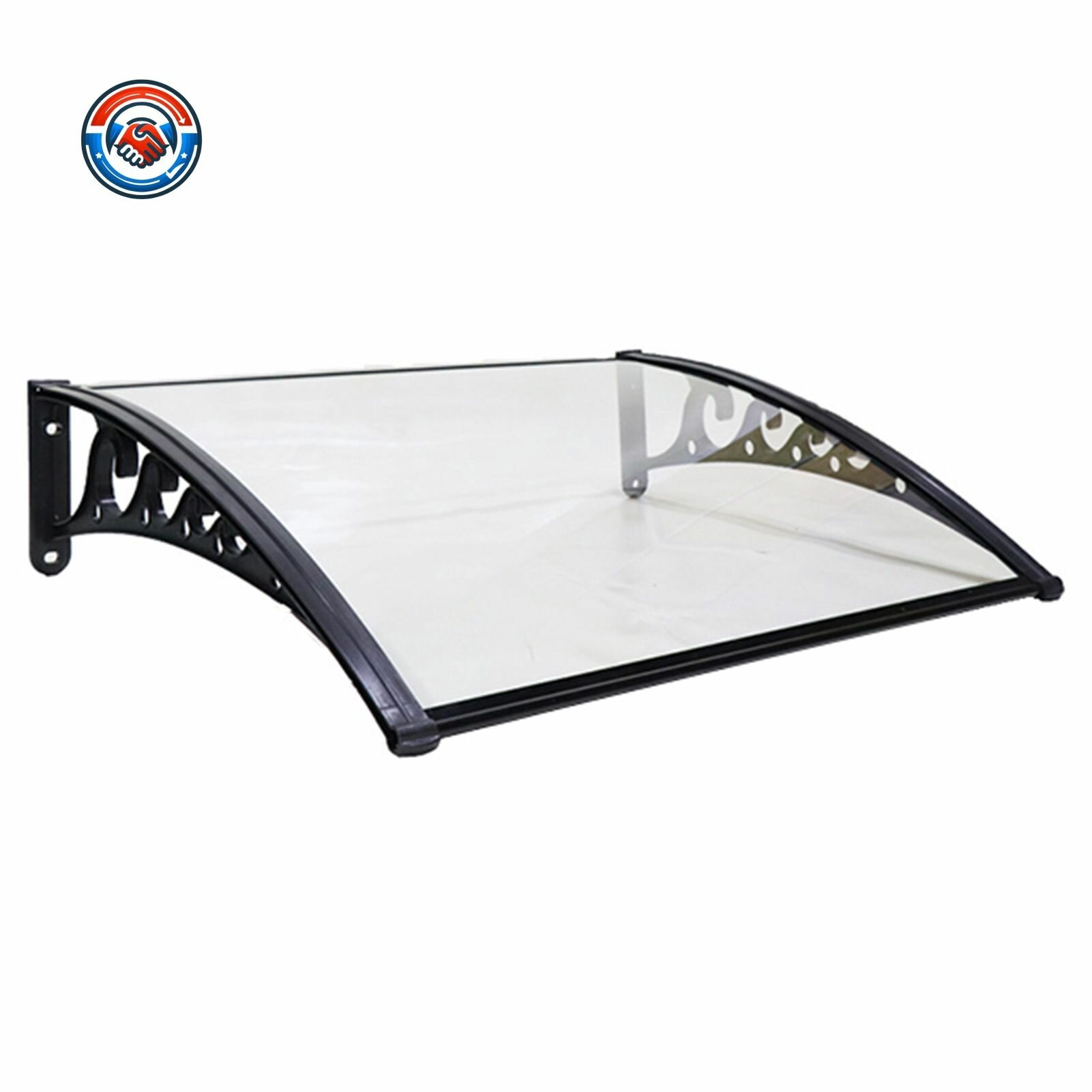 Уличный навес-тент для балкона и окон, защита от дождя и снега, компактный козырек для дачи и дома, простой монтаж