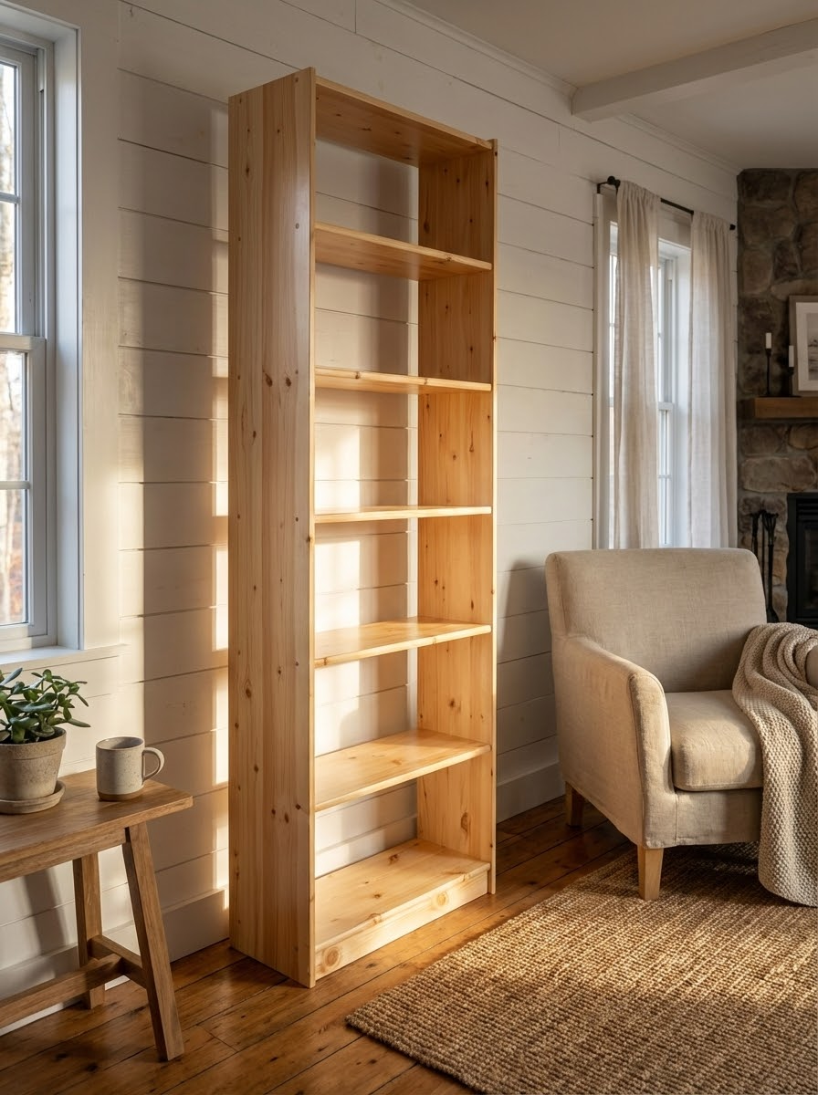 Стеллаж "Дом Мебели из Сосны" 6 полок, высота 190см, ширина 60см, глубина 30см