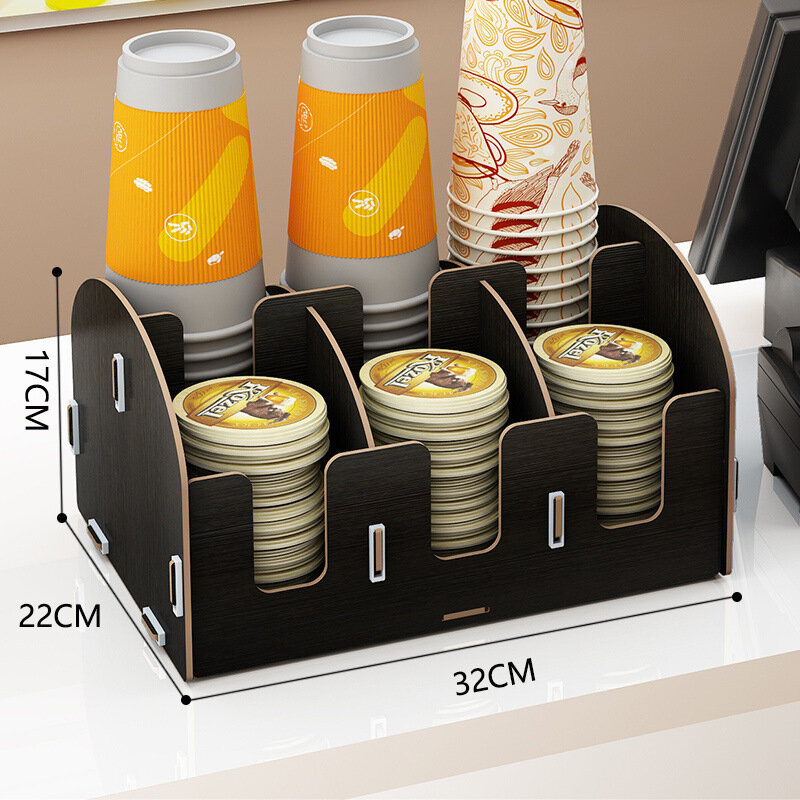 Настольный многофункциональный держатель для стаканов, одноразовая бумажная подставка для стаканов, диспенсер для стаканов в молочном чайном магазине, барная стойка в кофейне