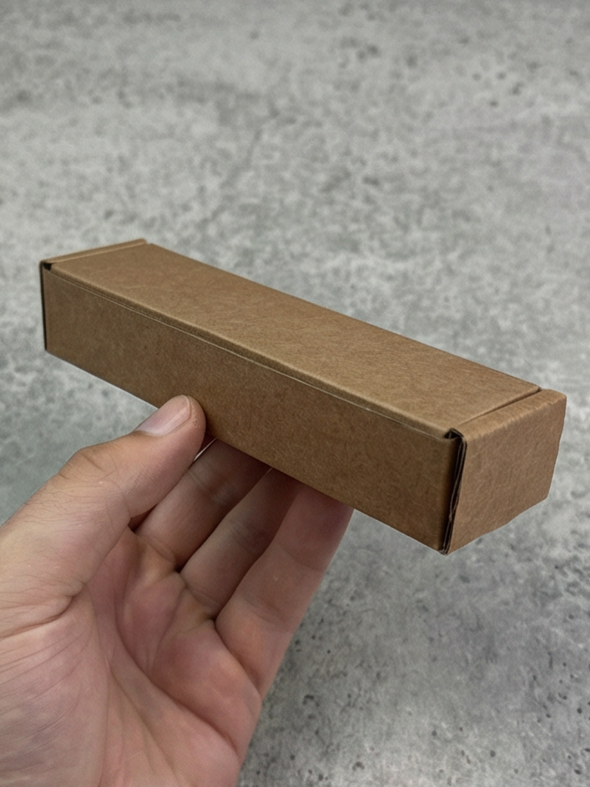 Картонная коробка для упаковки 148X37X27 цвет крафт 10 штук