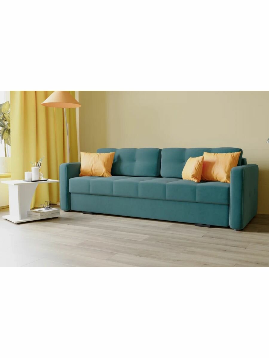 Диван-кровать Домани Брэй 2310х780х970, Бирюза