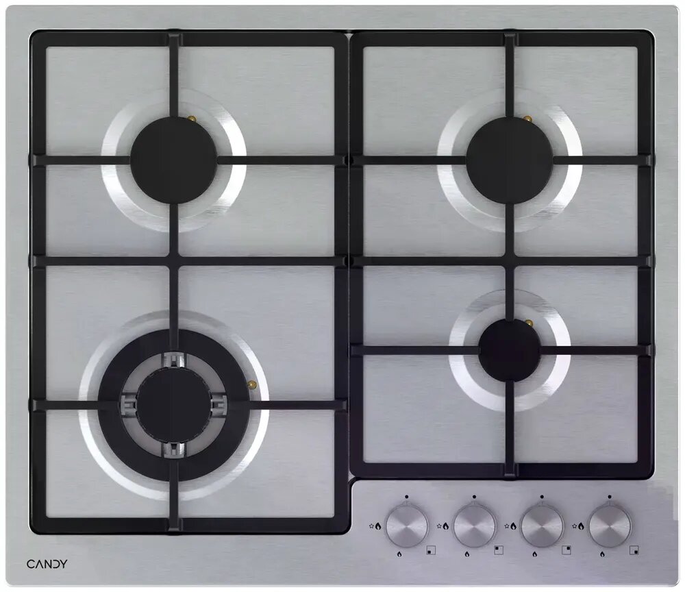 Варочная панель Candy CHXM64CWX, газовая, встраиваемая, белая