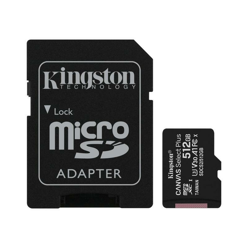 Карта памяти Kingston Canvas Select Plus microSDXC UHS-I +ад, SDCS2/512GB