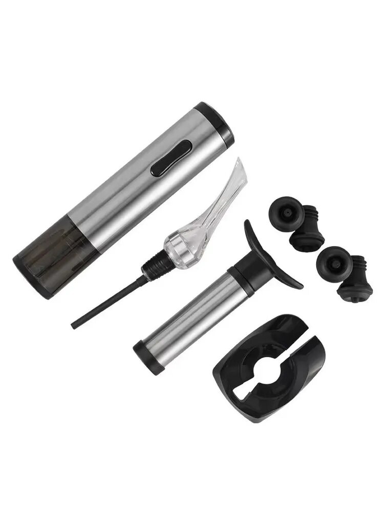 Электрический штопор PP-KC01380-251113P-25, серебристый, набор для вина