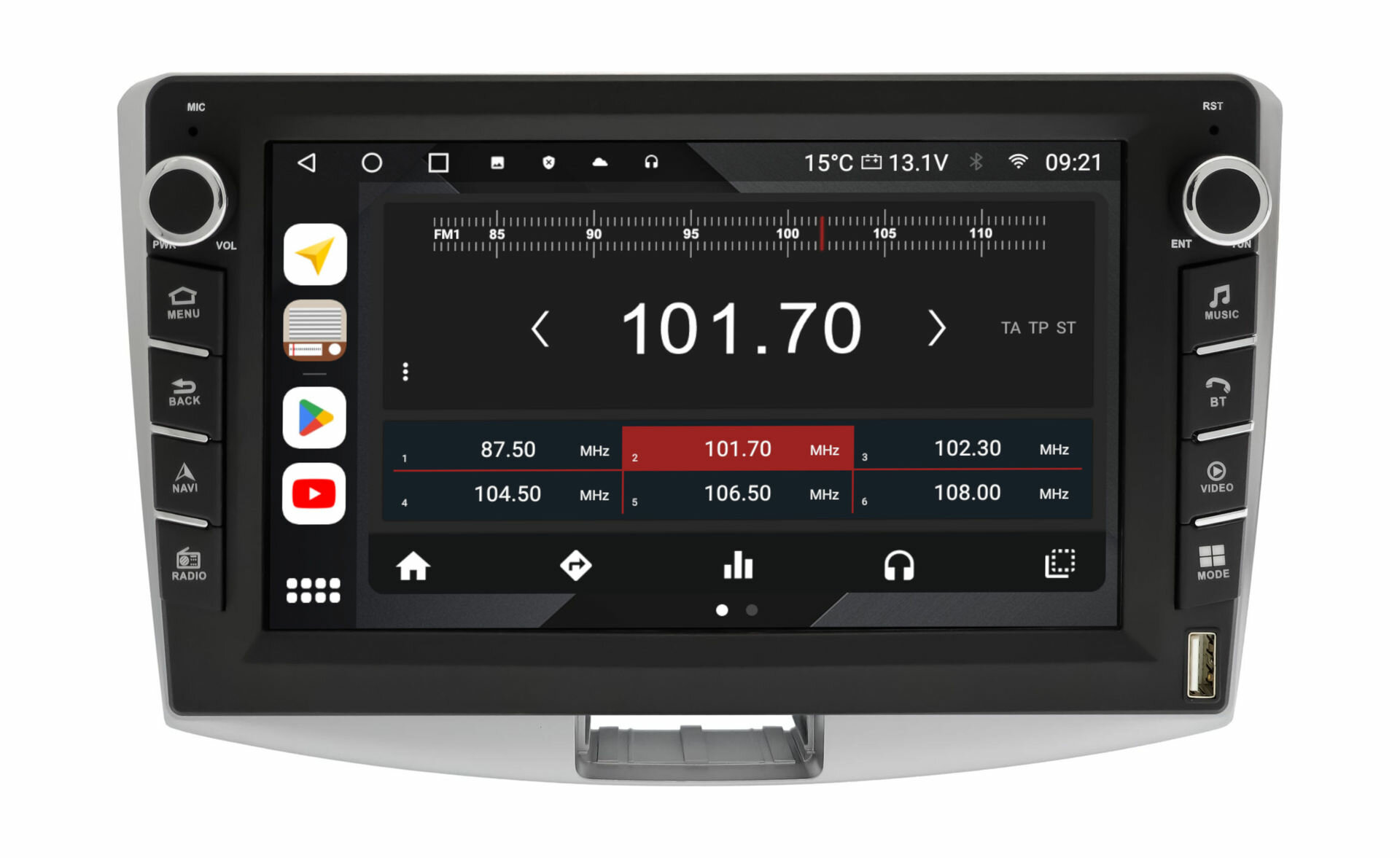 Магнитола Volkswagen Passat 2005 - 2015 / 9 дюймов, 4/64GB, 8 ядер, DSP, 4G, Android 10 / Wide Media