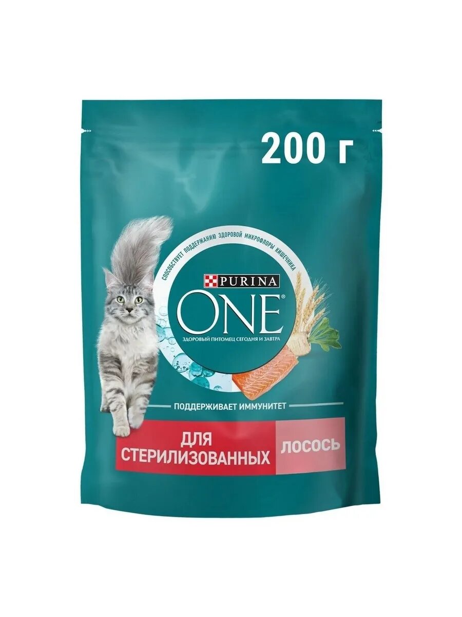 Сухой корм Purina One с лососем для стерилизованных кошек 20