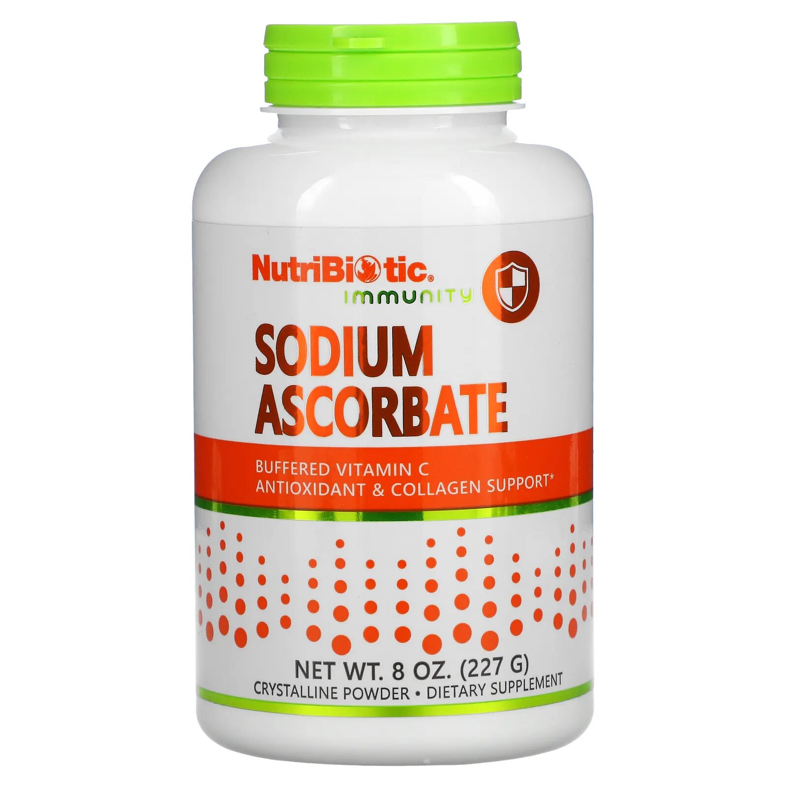 NutriBiotic Sodium Ascorbate, витамин C, натрий, порошок, без горечи, 227г