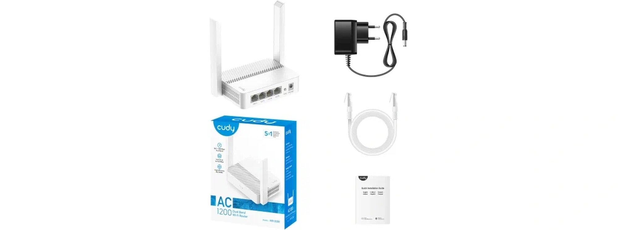 Wi-Fi роутер CUDY WR1200E, AC