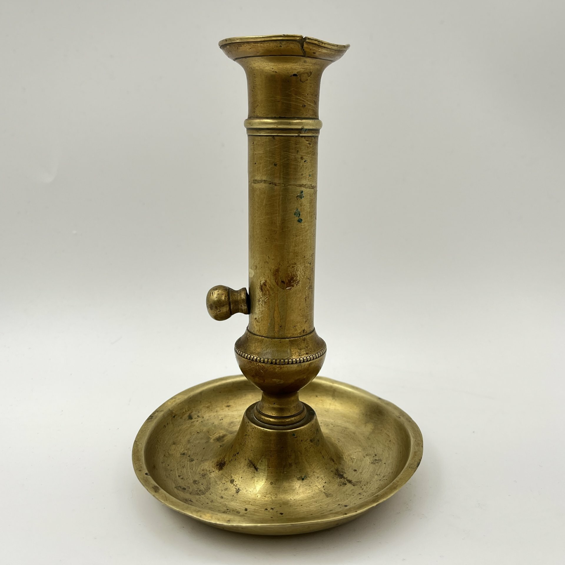 Подсвечник с подъемным механизмом, латунь, литье, Европа, 1950-1980 гг.