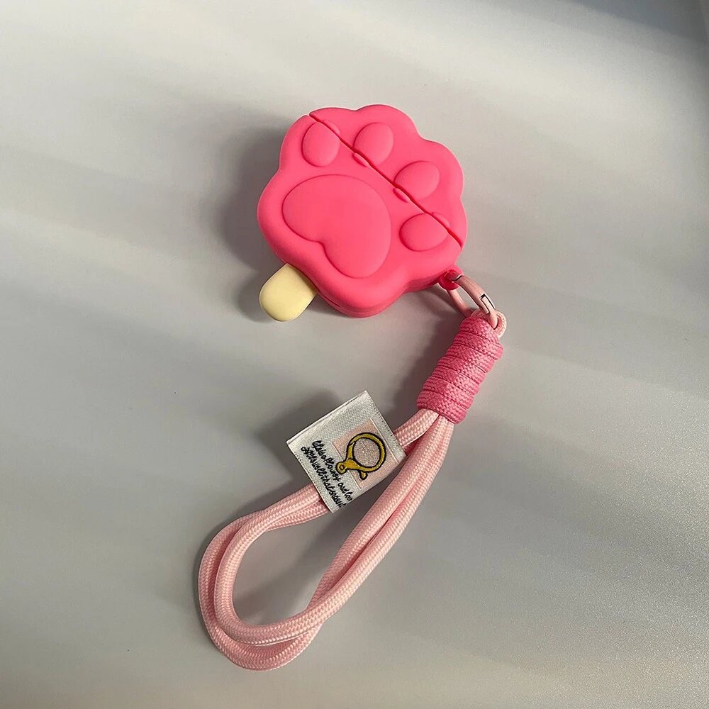 Чехол для Samsung Galaxy Buds 3 Pro FE, силиконовый, кошачья лапка Buds 3, 3