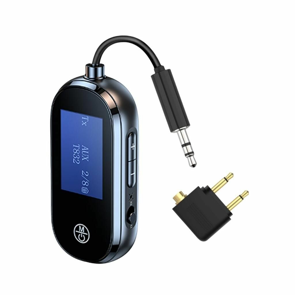 Аксессуары для наушников, Bluetooth-адаптер-передатчик для наушников для путешествий в самолете с позолоченным покрытием-C83Pro plus B conversion plug