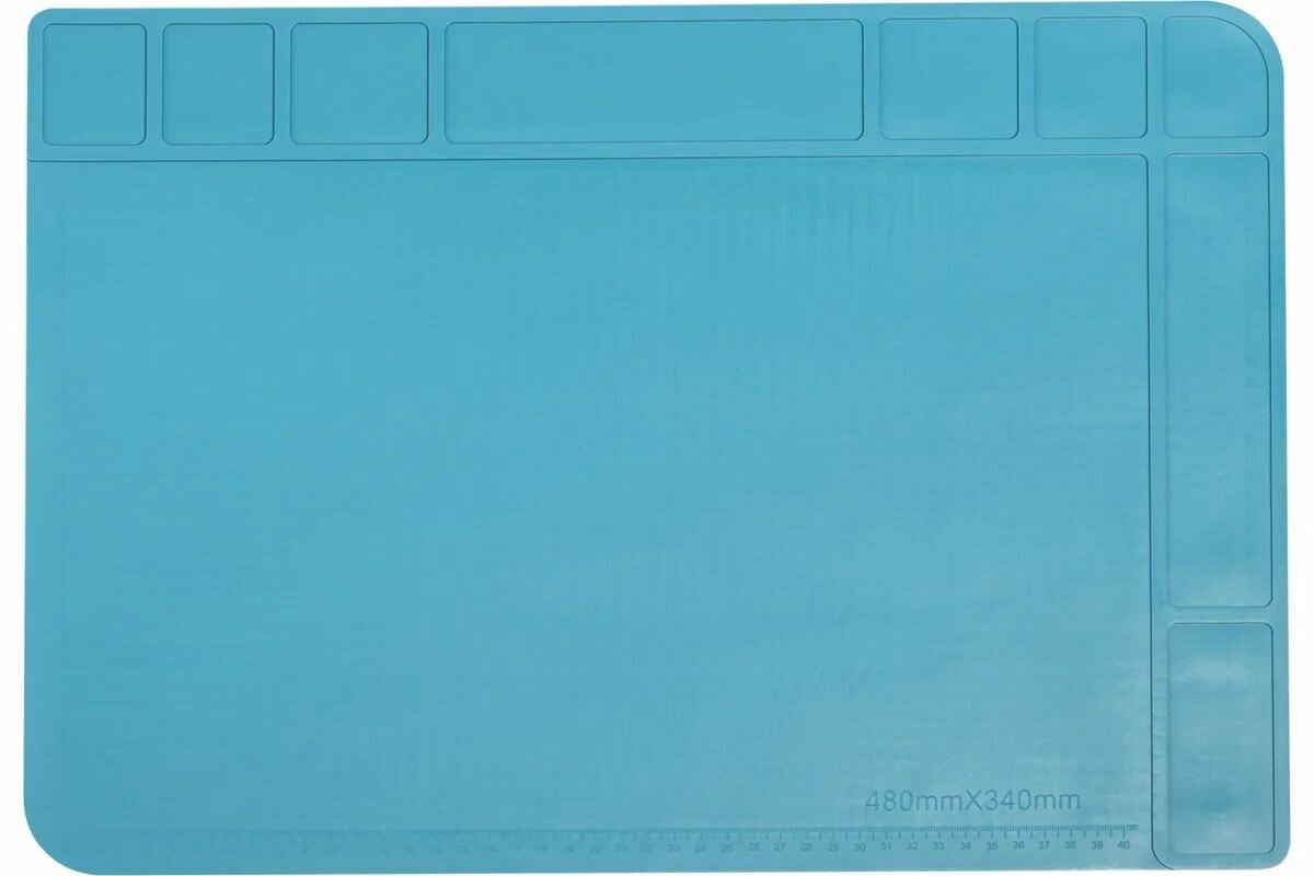 Коврик для пайки силиконовый 0269 термостойкий антистатический 48х34 см